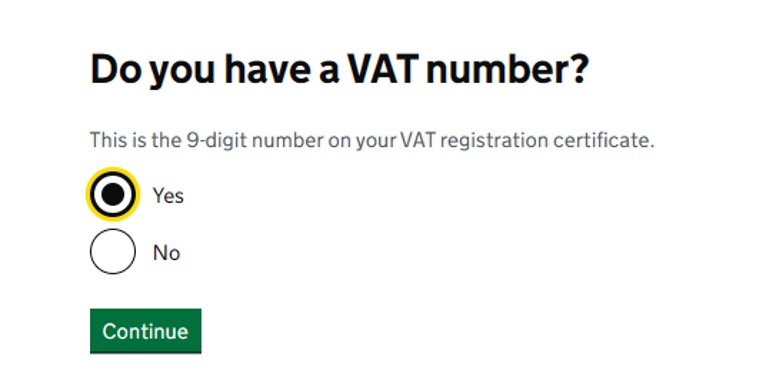 Connecting VAT services to your HMRC account – EAS
